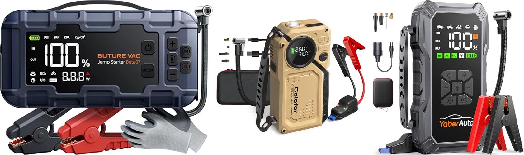 Need a Boost & Air? 5 Top Portable Jump Starter/Compressor Combos